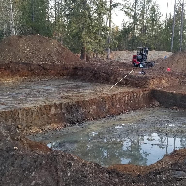 Excavation – Land Clearing, McMann Homes, Nanaimo, Vancouver Island