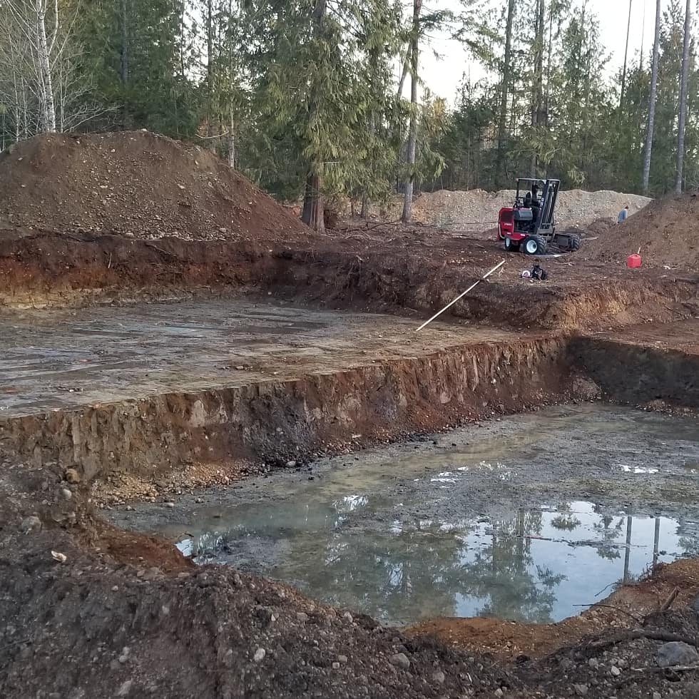 Excavation – Land Clearing, McMann Homes, Nanaimo, Vancouver Island